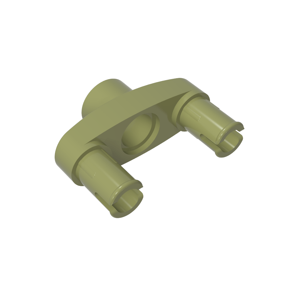 Technic Pin Connector 3L with 2 Pins and Center Hole #15461-46189 - Wobrick