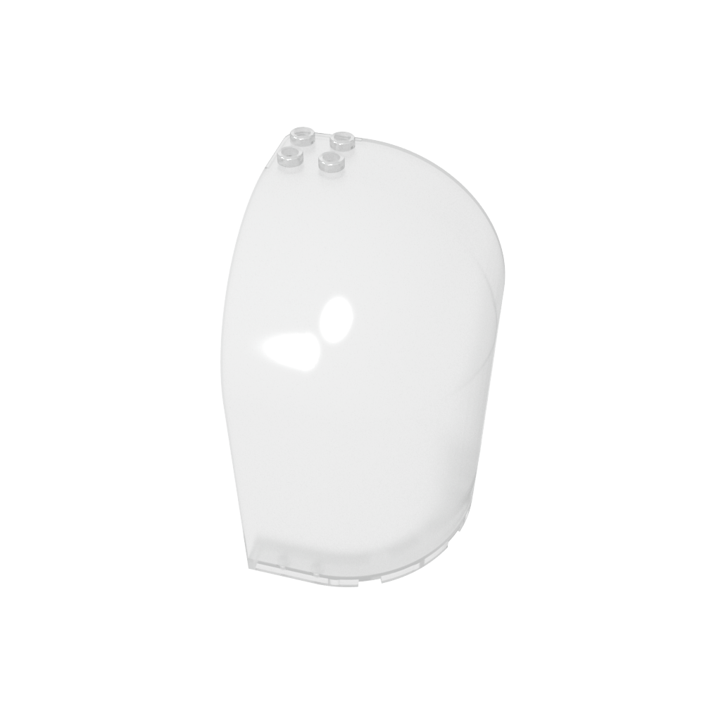 Panel 6 x 6 x 9 Corner Convex with Curved Top #6002 - Wobrick