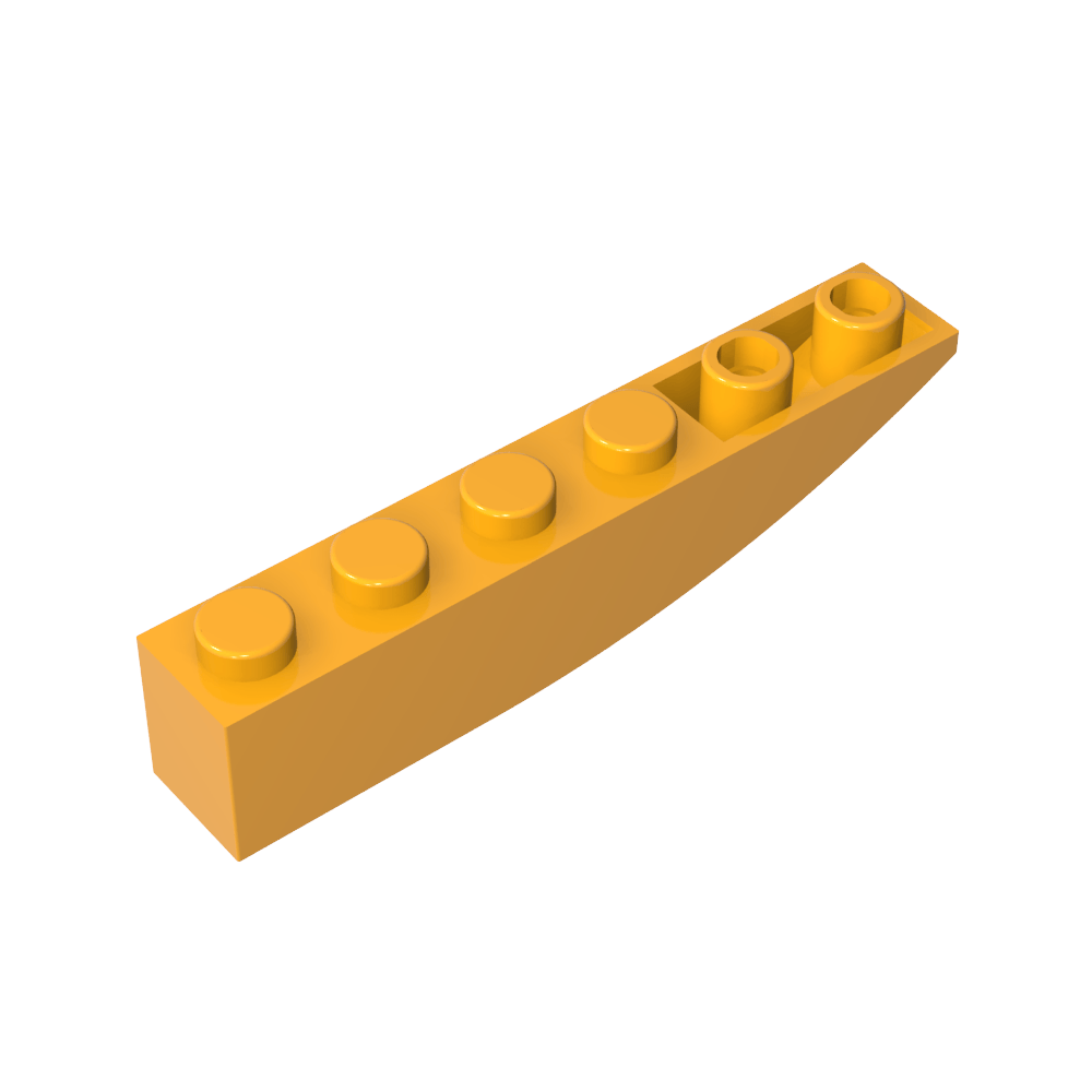 Brick Curved 6 x 1 Inverted #42023-41763 - Wobrick