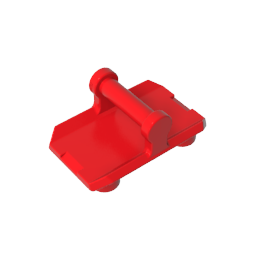 Minifig Shield Rectangular with 4 Studs #30166 - Wobrick